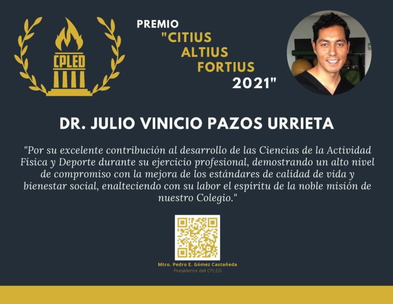DR. JULIO VINICIO PAZOS URRIETA - CPLED